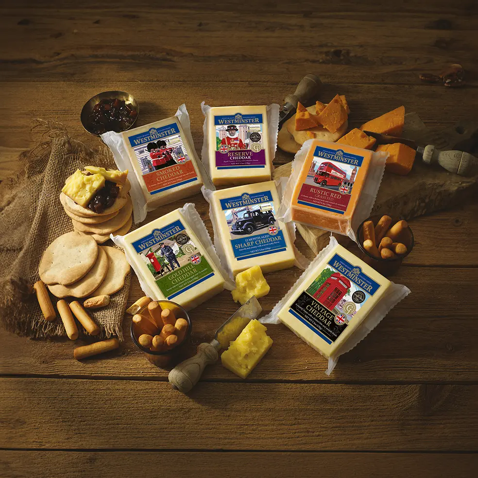 British & Irish Cheese Export Product Range